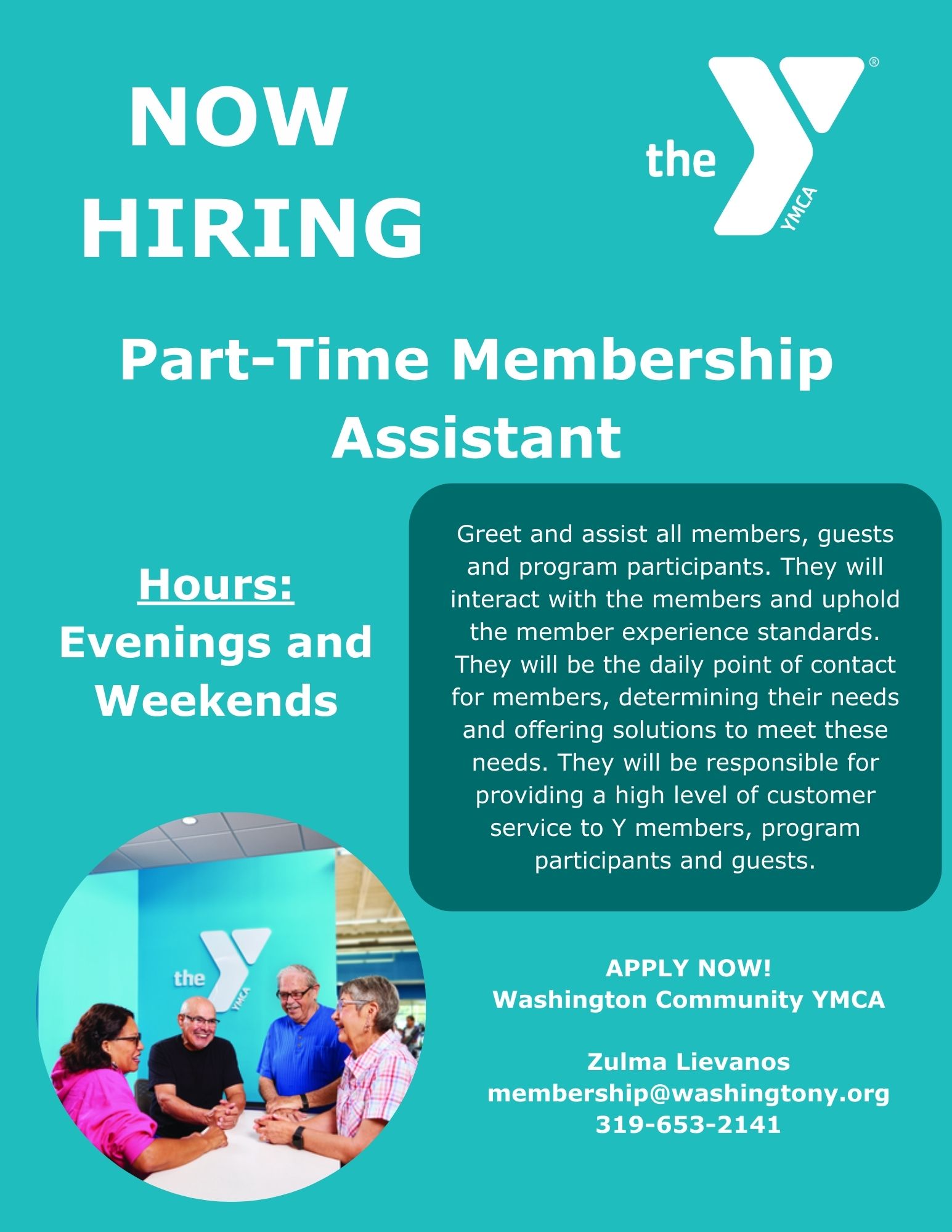 Careers at the Y - YMCA of Washington County